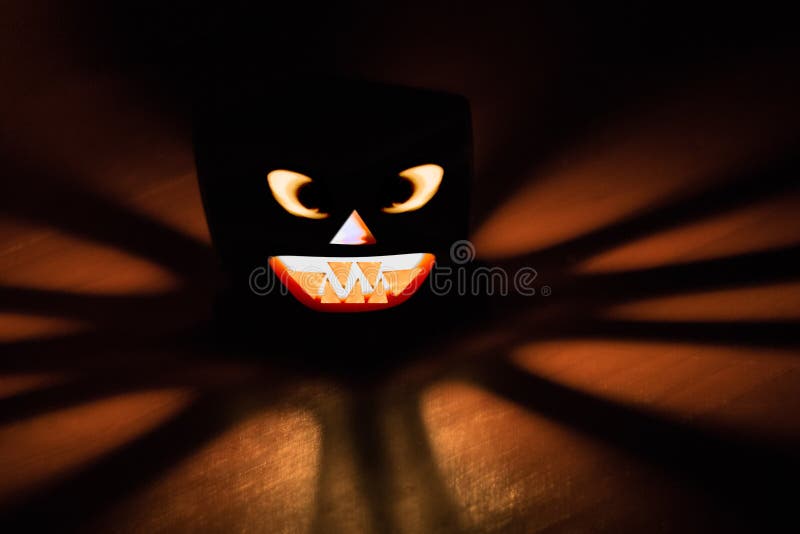 The Devil and the Shadow that Spread Around Stock Image - Image of dark ...