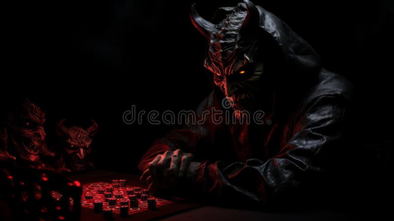 Dark Devil on Keyboard: a Spooky Vray Tracing Uhd Image Stock ...