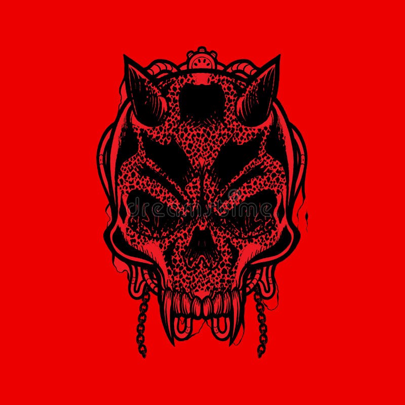 Dark Devil Skull Illustration Artwork Stock Illustrations – 377 Dark ...