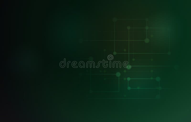 Dark Digital Network Connection Technology Abstract Vector Background ...