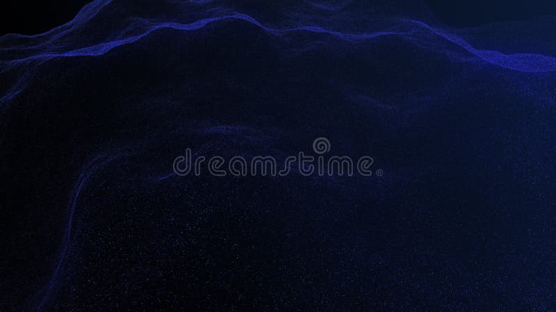 Dark Digital Particle Wave Field Abstract Background Stock Footage ...