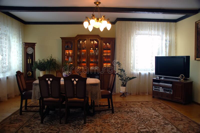 Medieval German Rooms Interior Stock Photo - Image of indoors, eating ...