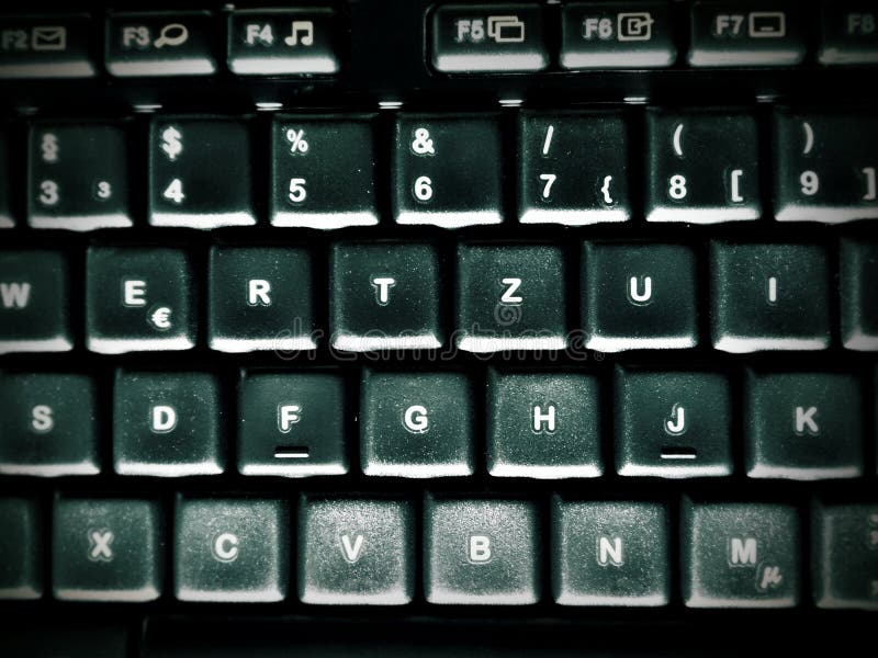 A Dark and Dirty Computer Keyboard Stock Photo - Image of dirty, macro ...