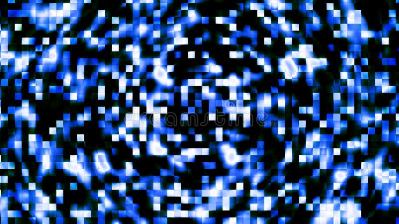 Distorted Blue and White Square Pixels. Stock Illustration ...