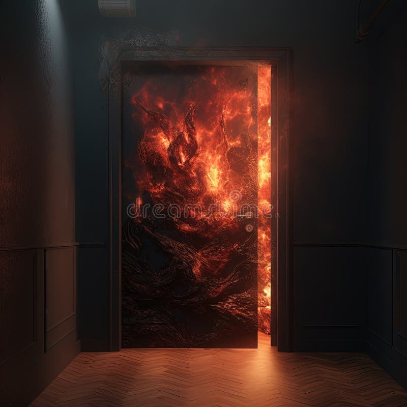 Dark Doors To Hell - Entrance To the World of Demons. Generative AI ...