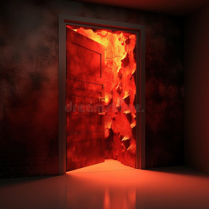Dark Doors To Hell - Entrance To the World of Demons. Generative AI ...