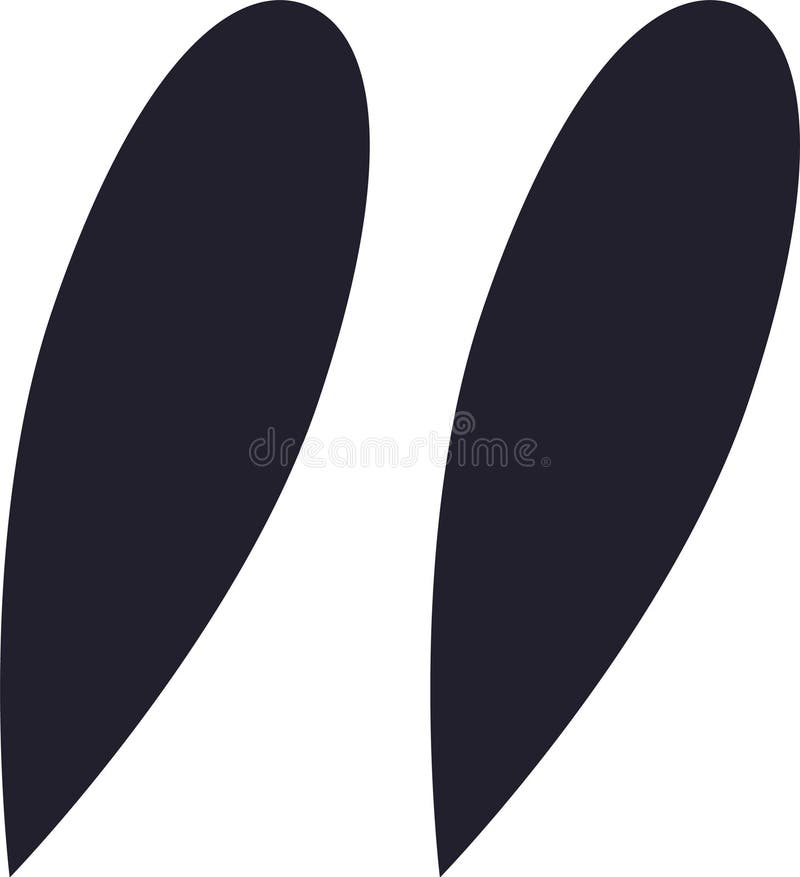 Dark Double Quotes Symbol is Representing Quoted Speech, Citation, or a ...