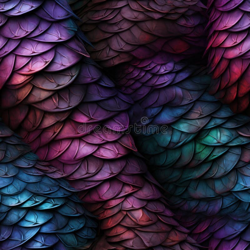Dragon Skin Pattern Tile AI Generated Stock Illustration - Illustration ...