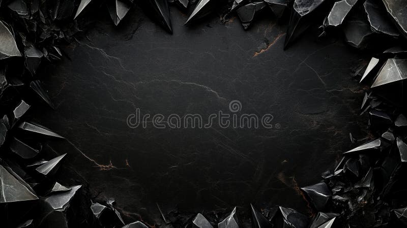 Dark and Dramatic Fantasy Background Featuring Sharp, Jagged Black ...