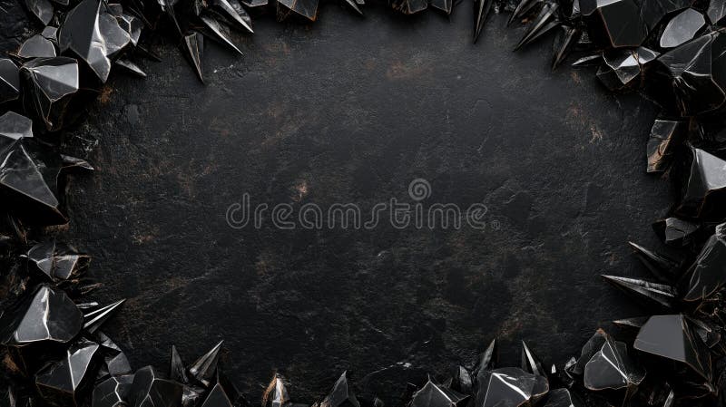 Dark and Dramatic Fantasy Background Featuring Sharp, Jagged Black ...