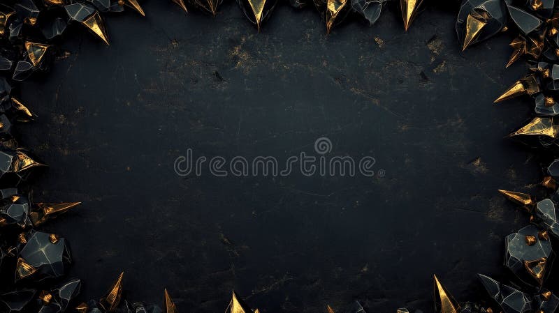 Dark and Dramatic Fantasy Background Featuring Sharp, Jagged Black ...