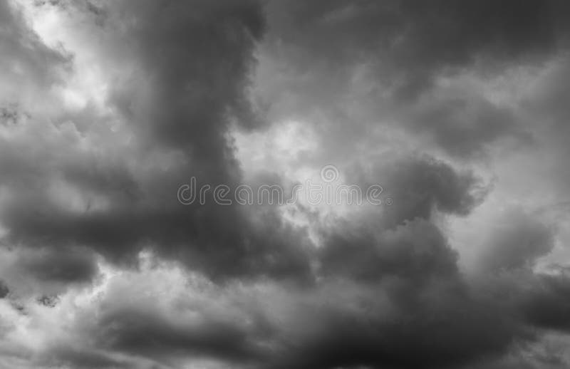 Dark Dramatic Sky and Clouds. Background for Death and Sad Concept ...