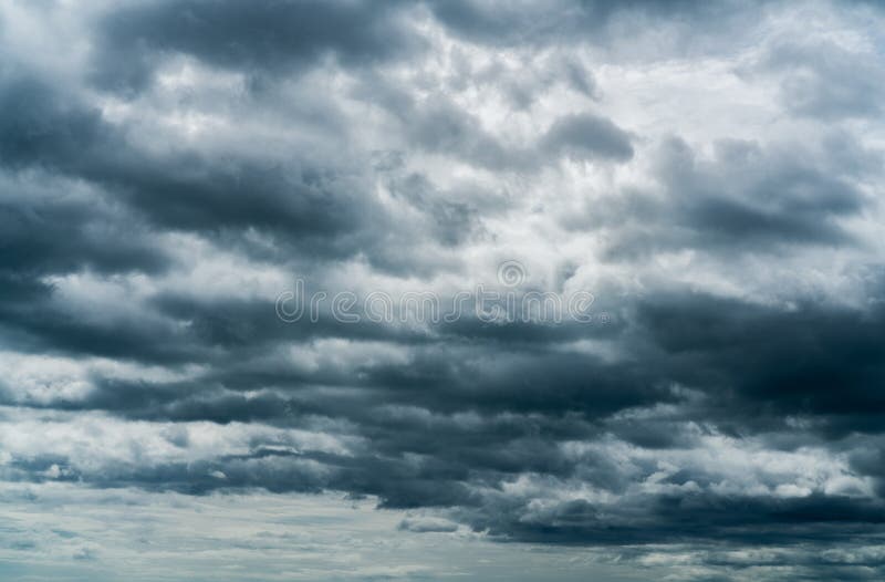 Dark Dramatic Sky And Clouds. Background For Death And Sad Concept ...