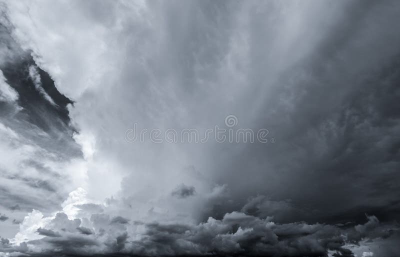 Dark Dramatic Sky and Clouds. Background for Death and Sad Concept ...