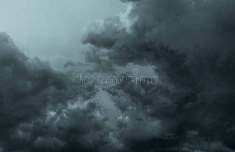 Dark Dramatic Sky and Clouds. Background for Death and Sad Concept ...