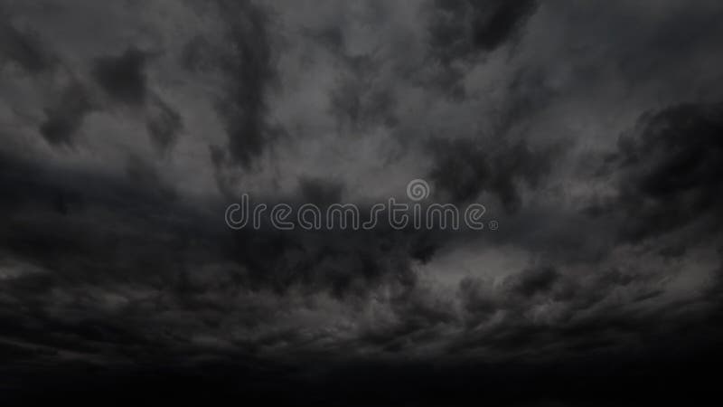 Dark Dramatic Sky with Stormy Clouds before Rain or Snow As Abstract ...
