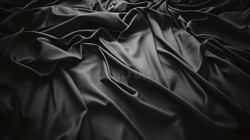 Dark Draped Fabric Texture, Background, Studio Stock Photo - Image of ...
