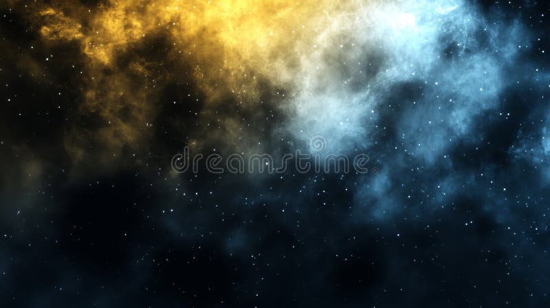 A Dark, Dreamy Abstract Backdrop with a Film Texture and Stars in a ...