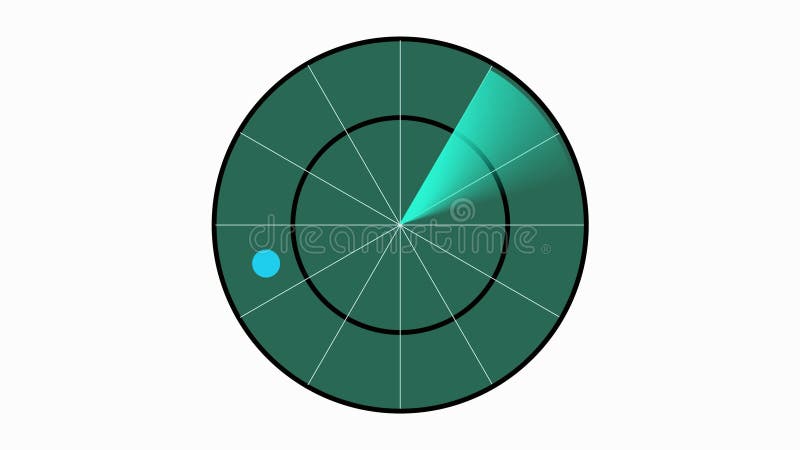 Red Radar Screen with Running Ray Animation in Hd Ai Generative Stock ...