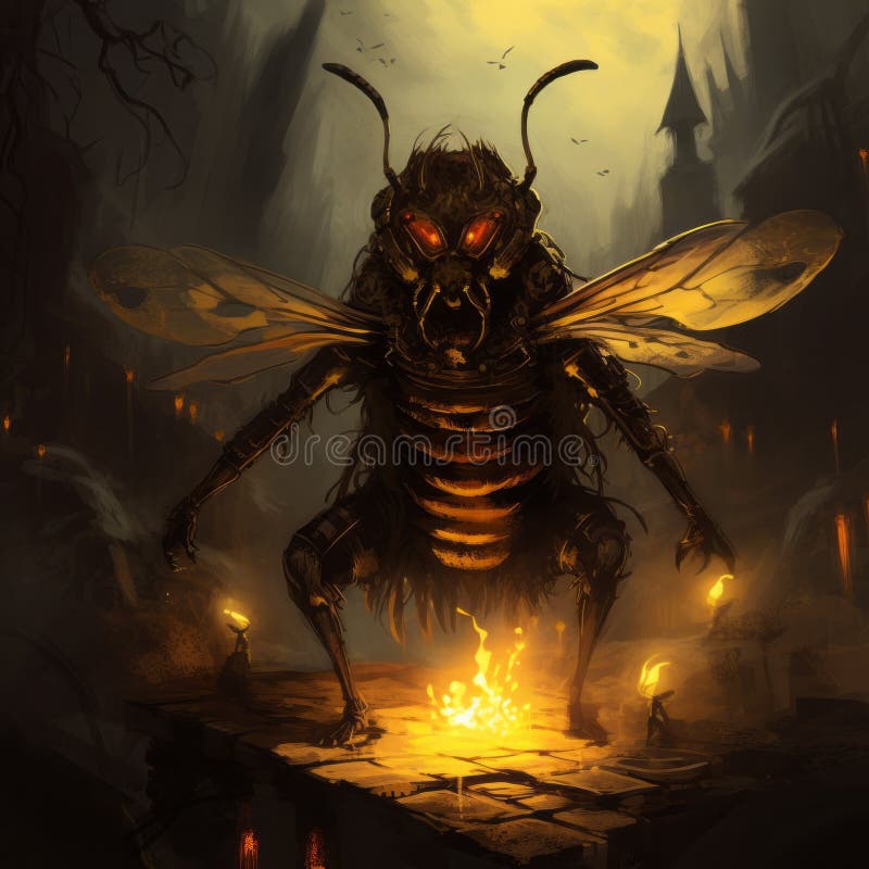 Bee of Vengeance: a Digital Painting Inspired by Darkest Dungeon Stock ...