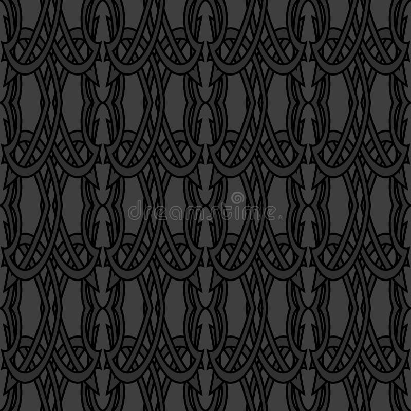 Dark Elegant Seamless Pattern in Gothic Style Stock Vector ...