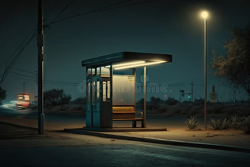 Dark Bus Stop Stock Illustrations – 375 Dark Bus Stop Stock ...