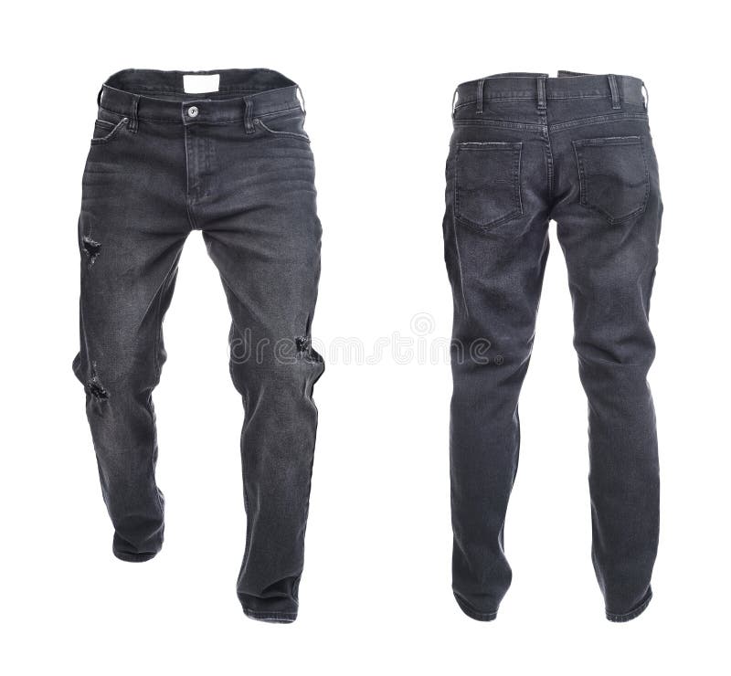 Dark empty denim pants stock photo. Image of hollow - 158040322