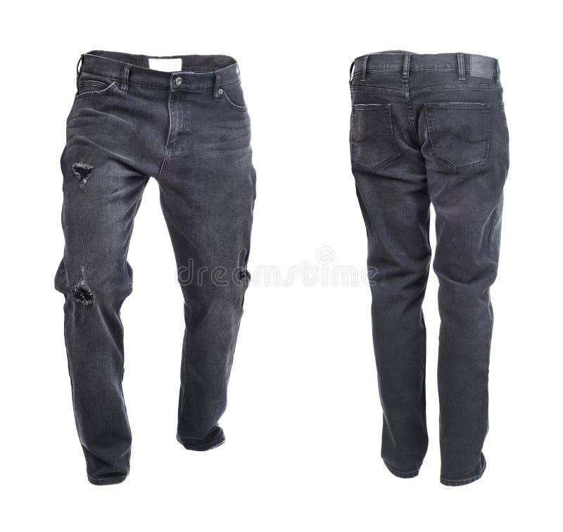 Dark empty denim pants stock image. Image of cotton - 158040211