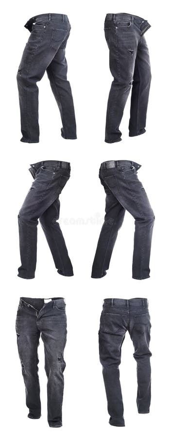 Dark empty denim pants stock photo. Image of hollow - 158040322