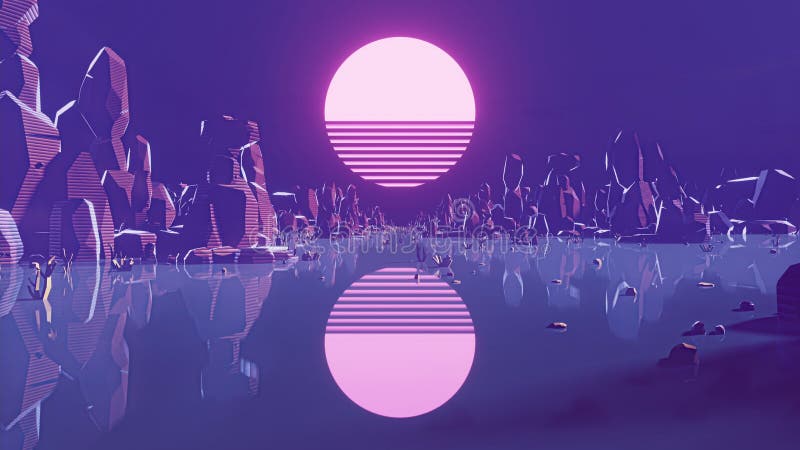 Dark Empty Planet, Loop Animation, 3d Rendering Stock Footage - Video ...