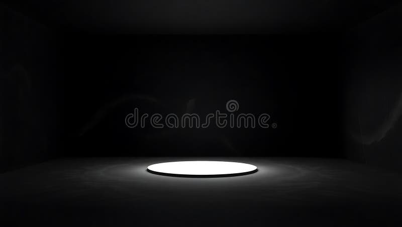 The Power of Light: a Single Beam in the Void Stock Illustration ...