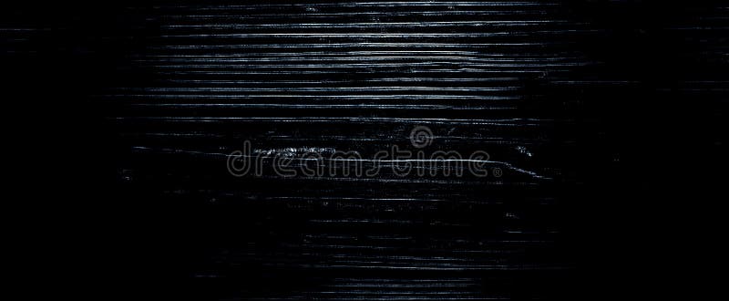 Dark Empty Scene, Blue Neon Searchlight Light, Wet Asphalt, Smoke ...