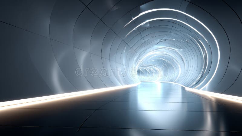 Dark, Empty World Minimalistic Virtual Futuristic Reality with ...