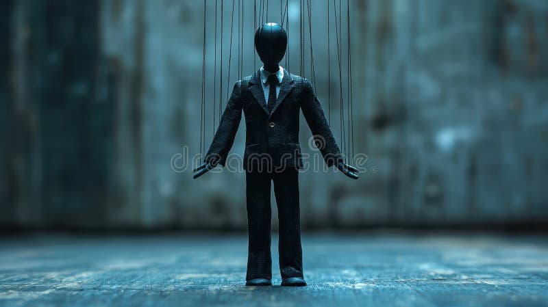 Dark Environment Abandoned Warehouse Puppet Master Sculpture with Low ...