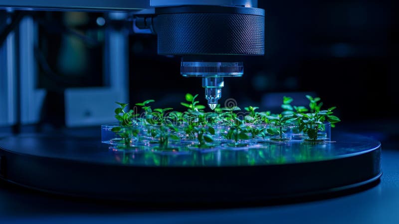 A Dark Environment and Close-up View Characterize a Laboratory ...