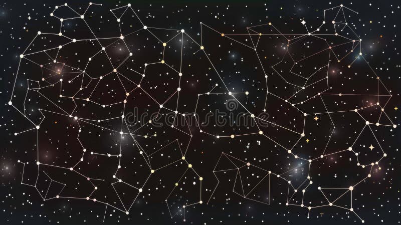 A Dark Expanse Serves As the Backdrop for a Detailed Map of ...