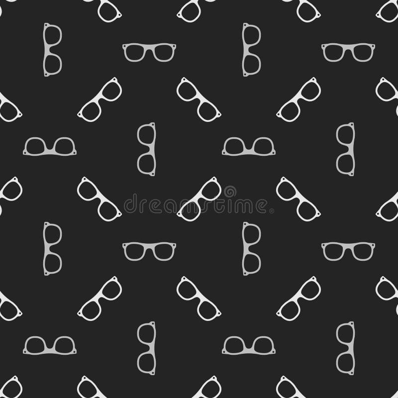 Eyeglasses Seamless Pattern Stock Vector - Illustration of graphic ...