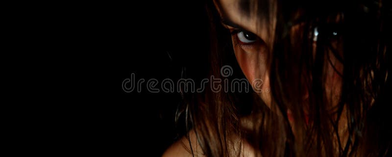 Dark face #4 stock image. Image of sharp, adult, face, nighttime - 199683