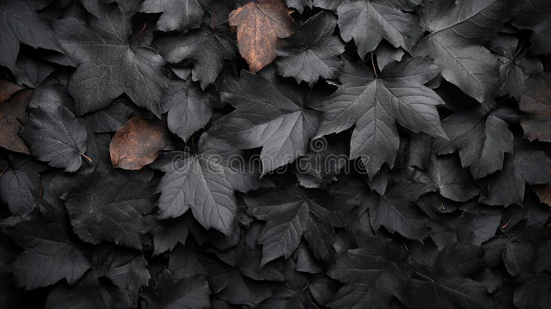 Dark Fallen Leaves Creating Textured Background Stock Photos - Free ...