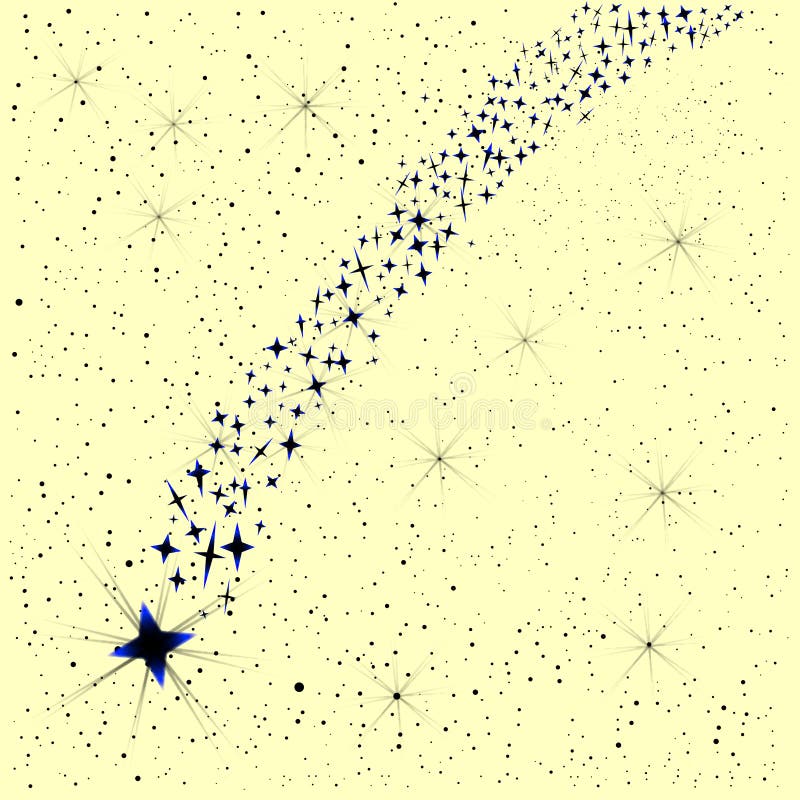 Dark Falling Star As Background Stock Vector - Illustration of dark ...