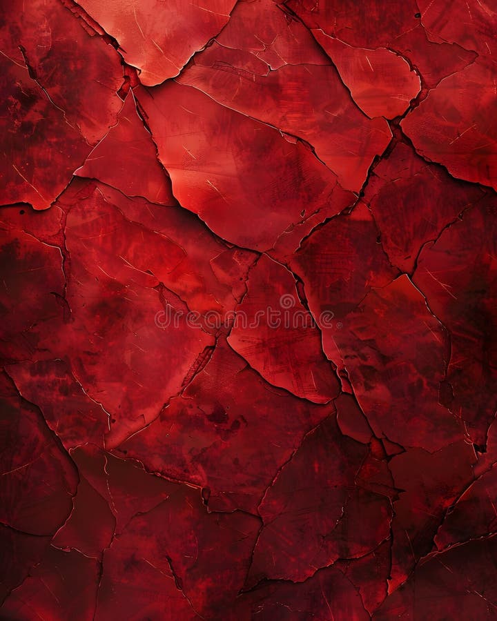 Dark Fantasy Red Cracked Texture Background Stock Illustration ...