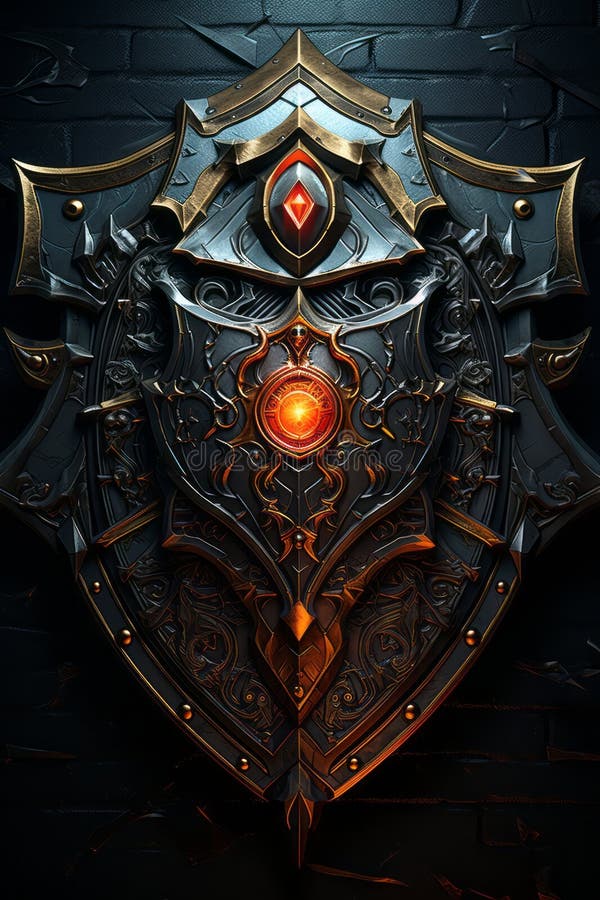 Fantasy Shield Ai Generated Stock Illustrations – 2,770 Fantasy Shield ...