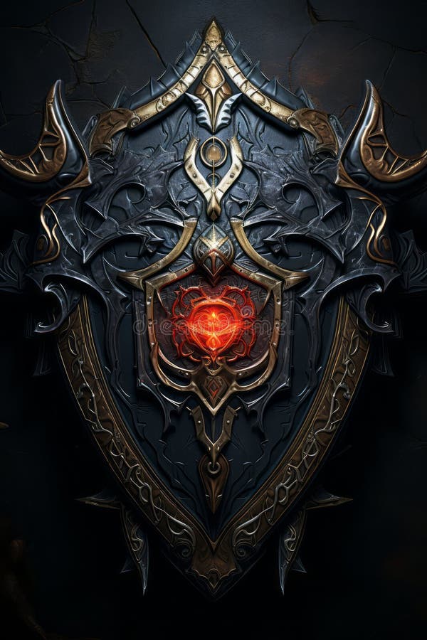 Fantasy Shield Ai Generated Stock Illustrations – 2,346 Fantasy Shield ...