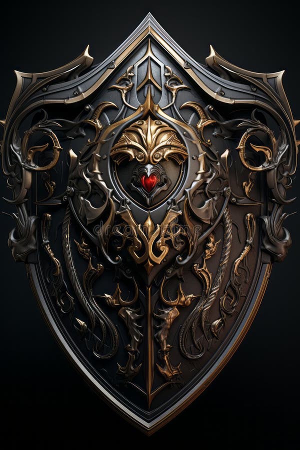 Fantasy Shield Ai Generated Stock Illustrations – 1,829 Fantasy Shield ...