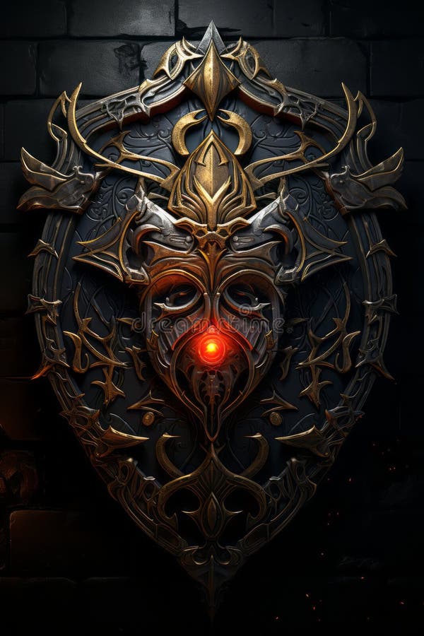 Fantasy Shield Ai Generated Stock Illustrations – 2,346 Fantasy Shield ...