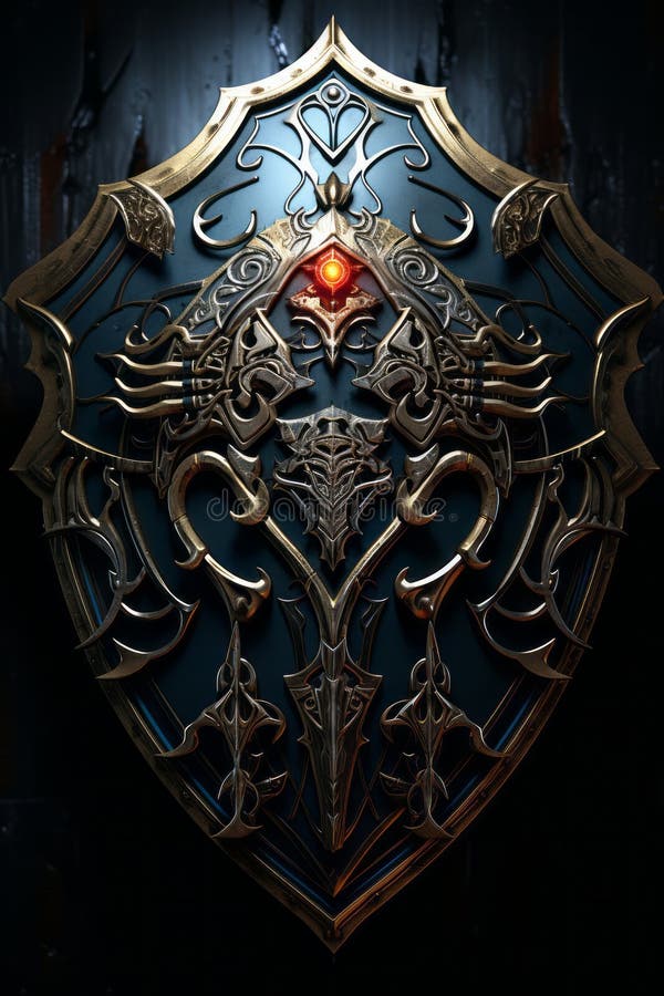 Fantasy Shield Ai Generated Stock Illustrations – 2,346 Fantasy Shield ...