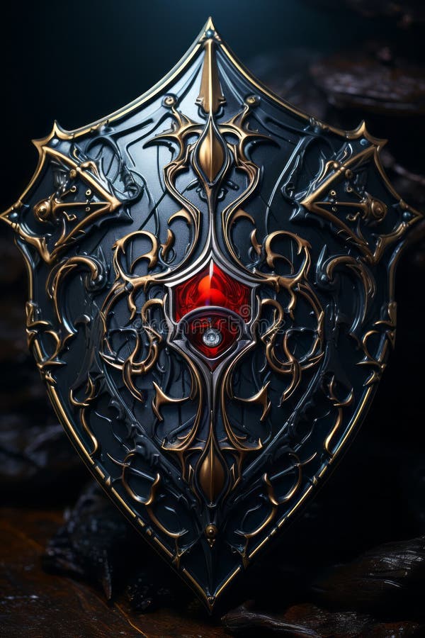 Fantasy Shield Ai Generated Stock Illustrations – 1,801 Fantasy Shield ...