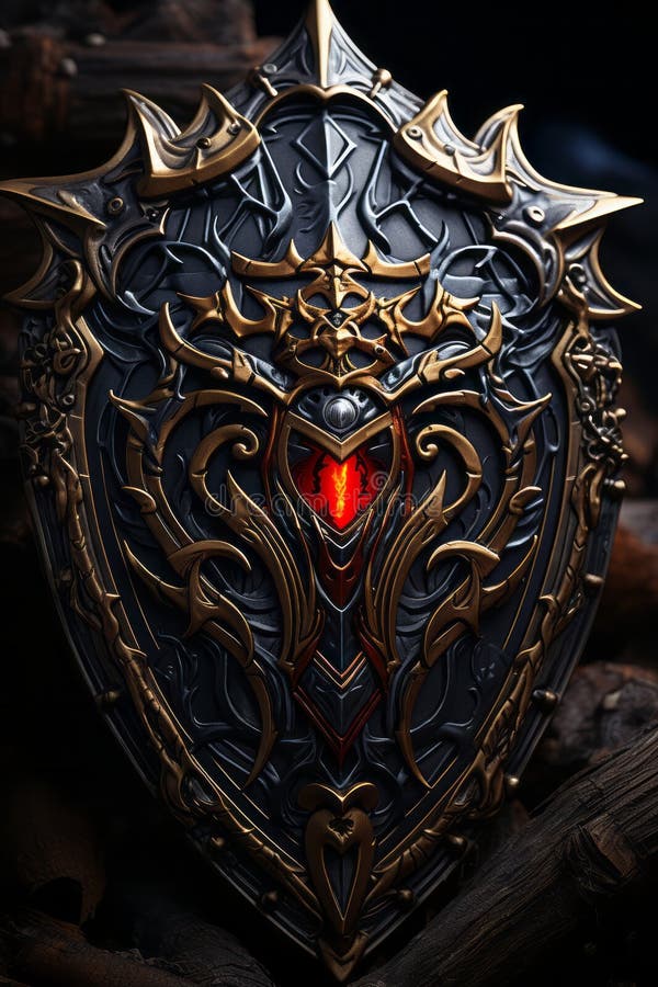 Fantasy Shield Ai Generated Stock Illustrations – 2,346 Fantasy Shield ...