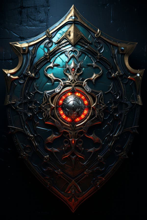 Fantasy Shield Ai Generated Stock Illustrations – 1,652 Fantasy Shield ...
