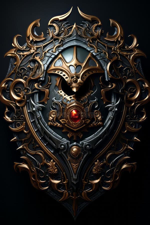 Fantasy Shield Ai Generated Stock Illustrations – 1,829 Fantasy Shield ...